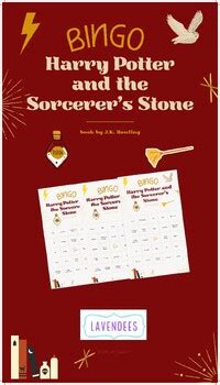 Harry Potter And The Sorcerer S Stone By J K Rowling Bingo By Lavendees