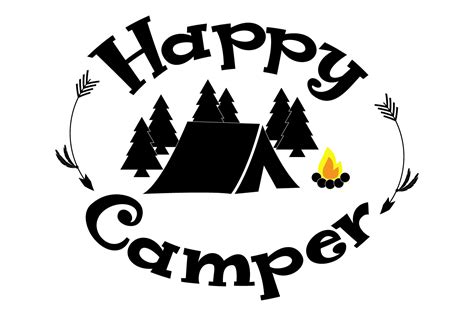 Happy Camper Vector File Cut Files Graphic By My Best Print · Creative
