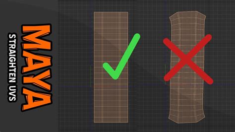 Maya Tips Tricks Straighten UVs The EASY WAY YouTube