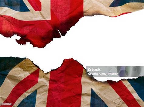 불태운 깃발의 영국 흰색 배경 세계와 Brexit에서 테러에 대 한 개념 그림 1980 1989 년에 대한 스톡 사진 및 기타