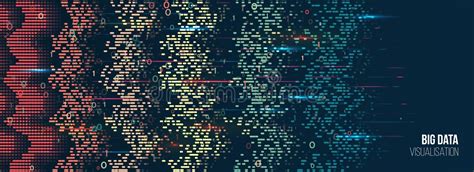 Visual Data Stream Information Abstract Data Conection Structure Futuristic Information