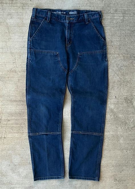 Vintage Vintage Carhartt Double Knee Denim Jeans Grailed