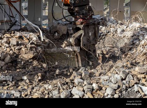 The Demolition Of Ian Clough Hall And Baildon Library In Baildon