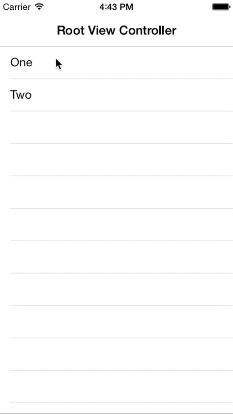 Iphone Ios Navigation From One Screen To Multiple Screens Stack