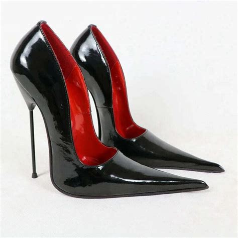 Sorbern Long Pointy Toes Women Pumps Big Size Stilettos High Heels 14cm