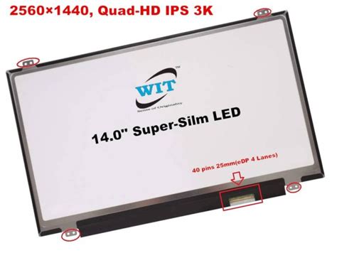 14 0 Inch Ultra Slim Width 32cm 40pin 25 0mm Signal Interface