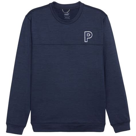 Puma Cloudspun Patch Crewneck Golf Sweater Carls Golfland