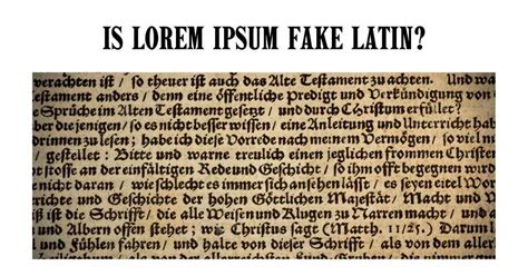 Is Lorem Ipsum Fake Latin Lipsum Hub