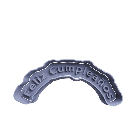 Feliz Cumpleaños Cortador De Galletas Stl Cortador De Galletas Stl