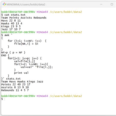 How To Transpose A File In Bash With Example Collecting Wisdom