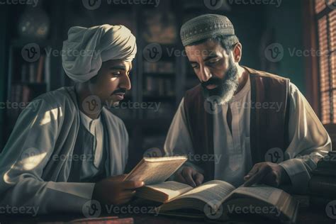 AI Generated Teaching Sacred Islamic Quran Generate Ai 36030732 Stock