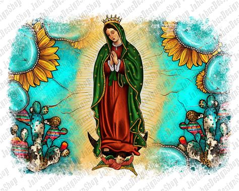 Western Our Lady Of Guadalupe Png Virgen De Guadalupe Etsy Artofit HD