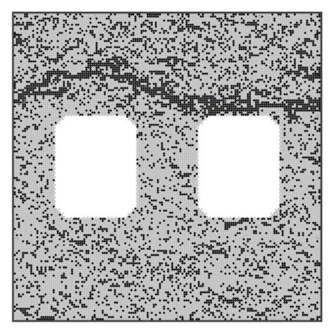 Strain Map And Damage Behavior Of Double Aggregate Specimens Under