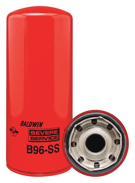 Baldwin Filters B96 Ss 1 1 2 12 Thread Size Oil Filter 2kyc5 B96 Ss Grainger