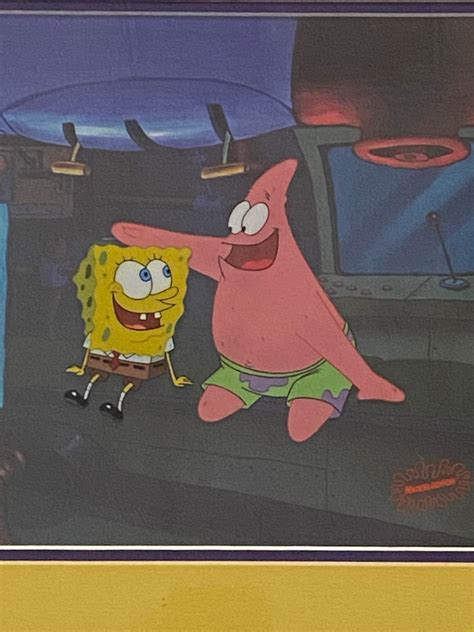 Spongebob Squarepants Production Cel Framed The Wonderful World Of
