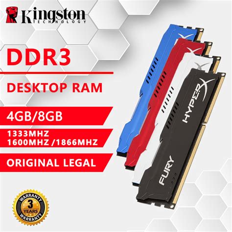 Kingston HyperX Fury DDR RAM GB GB DIMM Mhz Mhz Pin V Desktop Memory Shopee
