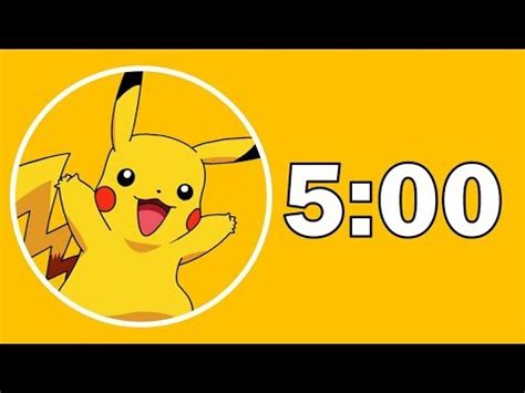 5 Minute Radial Timer Pikachu Pokemon Edition Youtube