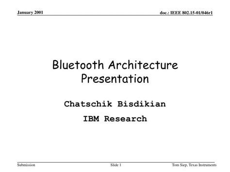 Ppt Bluetooth Architecture Presentation Powerpoint Presentation Free