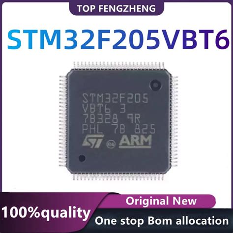 New Original Stm32f205vbt6 Lqfp 100 Arm Cortex M3 32 Bit