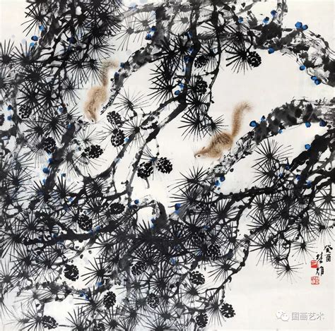 当代名家方楚雄画松鼠，好可爱！ 搜狐大视野 搜狐新闻