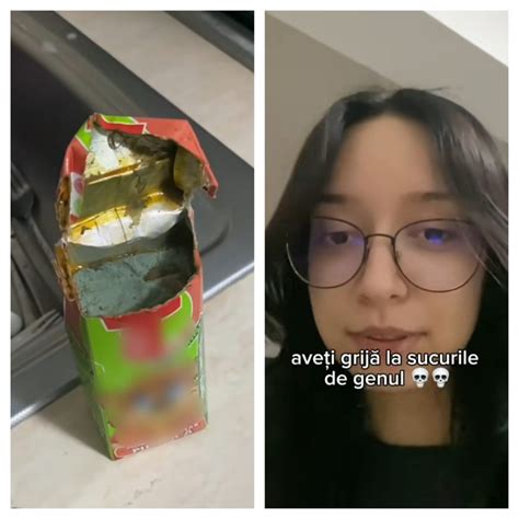 Ce a găsit o tânără într o cutie de suc cu paiul Imaginile care au șocat internetul Mi se