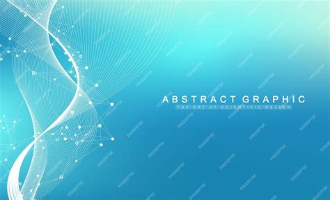 Premium Vector Scientific Vector Illustration With Molecules Or Atom