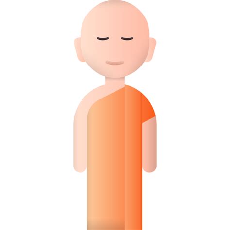 Monk Generic Gradient Fill Icon Freepik