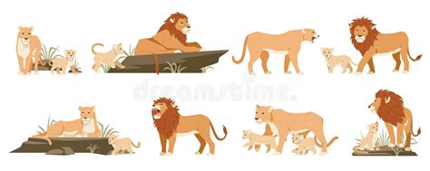 Cartoon Pride Lions Stock Illustrations 298 Cartoon Pride Lions Stock