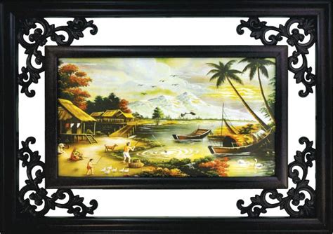 Reactangular Scenery Photo Frame For Home Office Decoration
