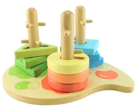 Дървен пъзел за нанизване Playsense Лабиринт Отлична цена Ozonebg