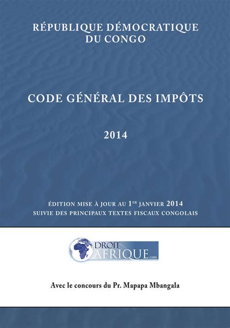 Actualité Parution Du Code Général Des Impôts 2014 De La République