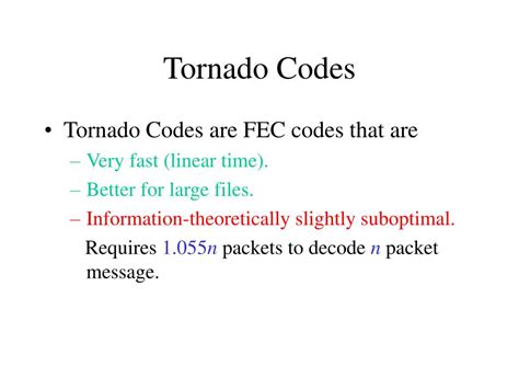 PPT Accessing Multiple Mirror Sites In Parallel Using Tornado Codes