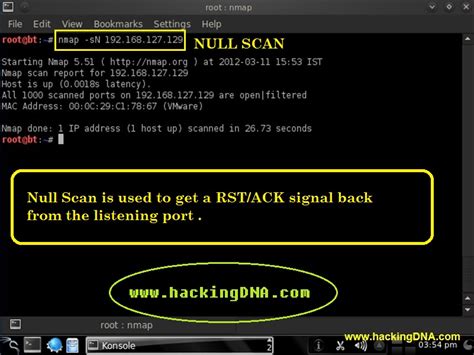 Hackingdna Nmap Scanning On Backtrack 5