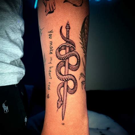Snake Wrapped Around Sword
