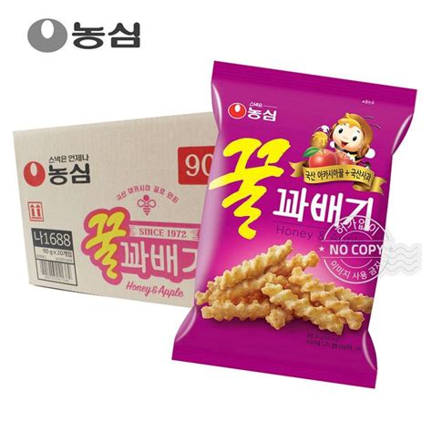과자천국 영양간식 [박스] 농심 꿀꽈배기 90g 20입 홈플러스 택배배송