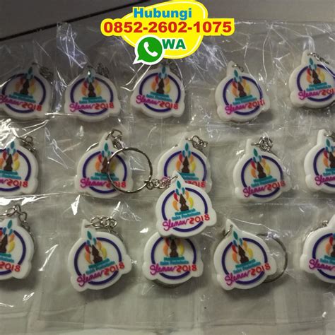 Gantungan Kunci Karet Bisa Custom Size Souvenir Pernikahan