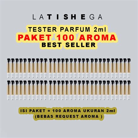 Jual LATISHEGA PAKET Aroma Tester Parfum Sample Parfum Aroma Mewah Tahan Lama Shopee