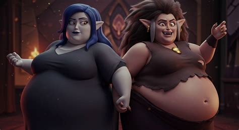 Obese Eda And Lilith By Molly Dolly Holly On Deviantart