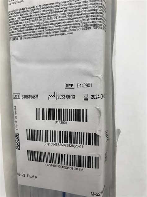 Biosense Webster D142901 Optrell Mapping Catheter W Trueref Technology Nav C3 8f X 113±3cm X