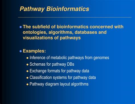 Ppt Pathway Bioinformatics Powerpoint Presentation Free Download