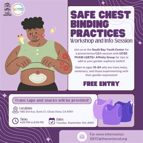 Safe Chest Binding Practices At Sbyc Workshop And Info Session The San Diego Lgbt Community