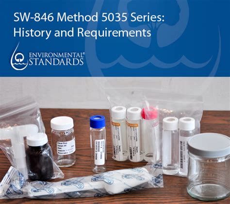Sw 846 Method 5035 Series History And Requirements Environmental