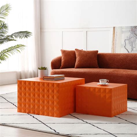 Orren Ellis Dakar Solid 2 Nesting Table Set Wayfair