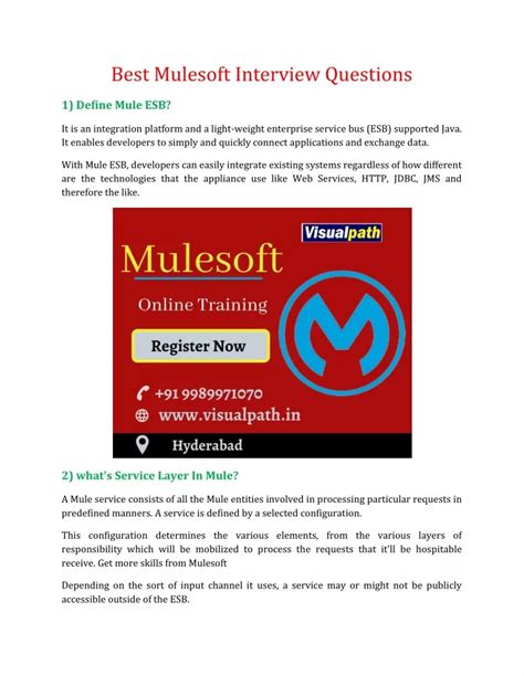 Ppt Best Mulesoft Interview Questions Powerpoint Presentation Free