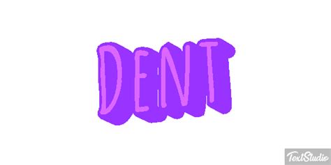 dent word animated logo designs