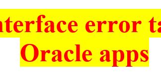 Oracle Application S Blog AR Invoice Interface Error Tables In Oracle Apps R