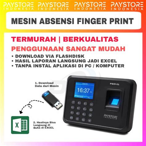 Jual Absensi Mesin Absensi Sidik Jari Ps F01 Absen Fingerprint