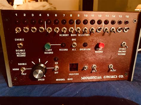 matrixsynth sequential circuits 800 sequencer w foot pedal