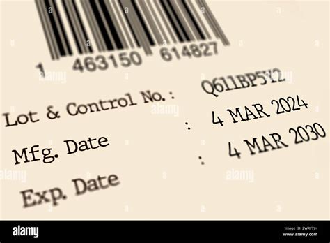 Details Of Expiry Date And Manufacturing Date On Product Label Dof