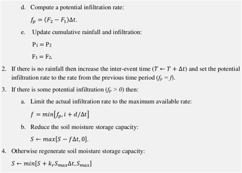 Infiltration In Infoswmm And Infoswmm Sa For Horton Green Ampt And